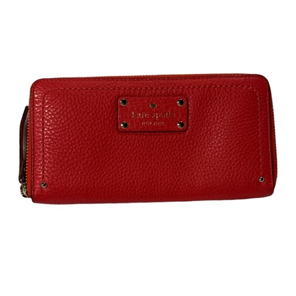 kate spade | Bags | Red Kate Spade Wallet | Poshmark